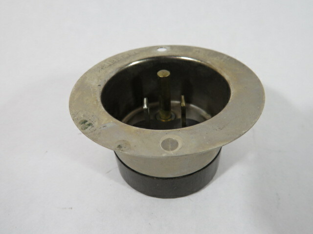Hubbell 5278 Flanged Straight-Blade Inlet 15A 125V 3W 2P USED | eBay