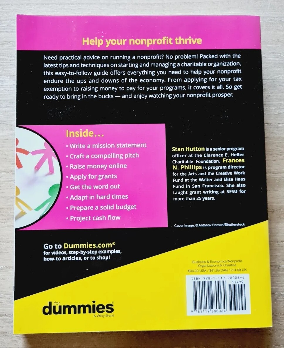 Nonprofit Kit For Dummies | eBay Australia