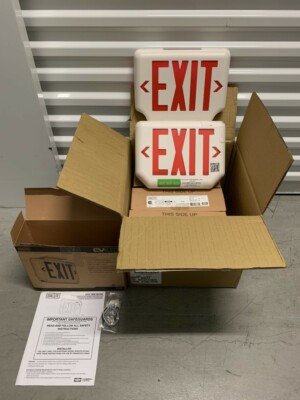 Brand New Dual Lite EV LED Exit Signs | eBay