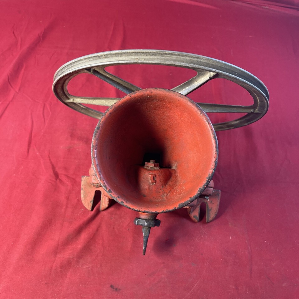 Antique Red Cast Iron Export Family Grist Mill Coffee/Grain Grinder | eBay