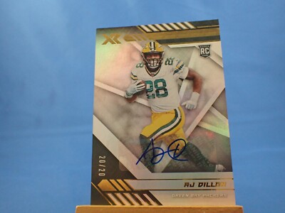 AJ Dillon Absolute 2020 RC Rookie Autograph Auto #125 20/20 Spectrum | eBay