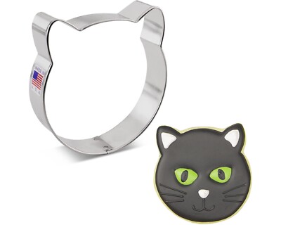 CAT FACE HEAD Metal Cookie Cutter 3.75 Inch by Ann Clark | eBay
