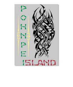 Pohnpei Logo Pohnpeisland Island Pride Sticker - Portrait | eBay