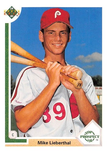 1991 Upper Deck #67 Mike Lieberthal RC Rookie Card Philadelphia Phillies 💎⚾💎 | eBay