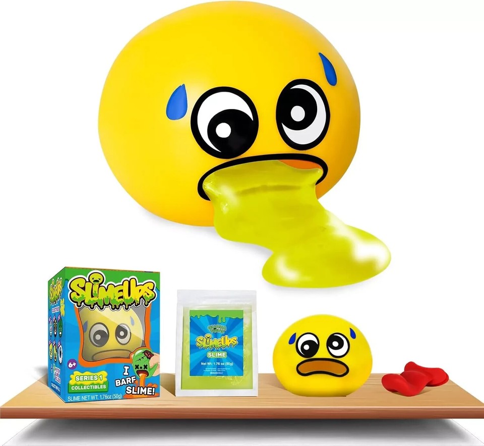 3.2In Puking Egg Vomiting Expression Stress Ball Fidget Toy Novelty ...