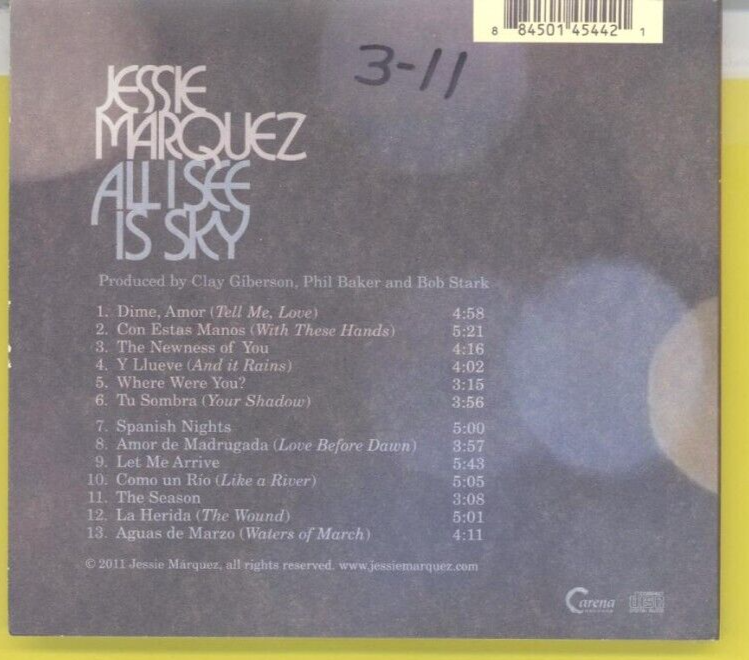 All I See Is Sky / Jesse Marquez (CD, 2011) | eBay