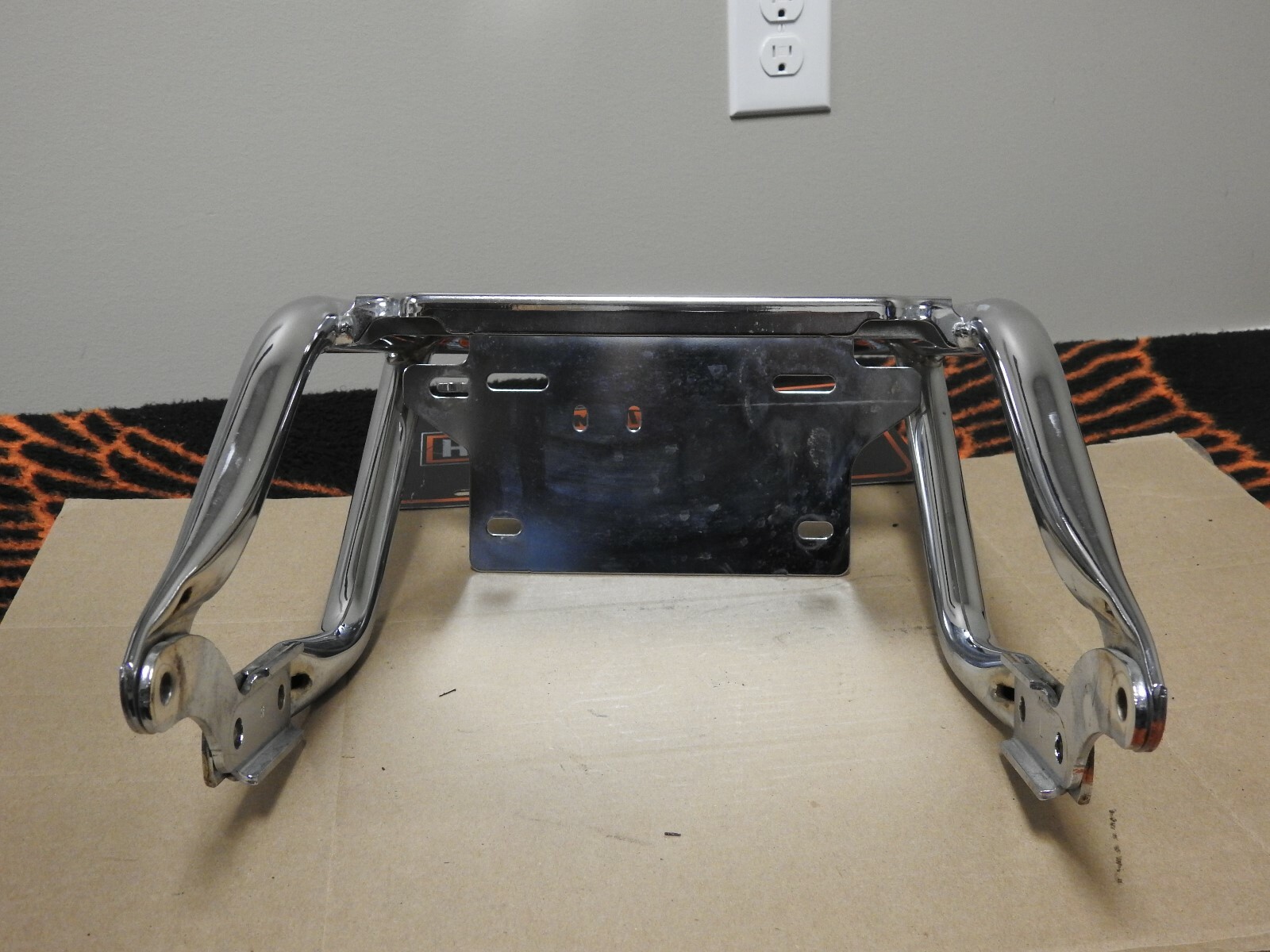 HARLEY DAVIDSON TOURING TOUR PAK RACK LICENSE PLATE ELECTRA GLIDE ULTRA ...