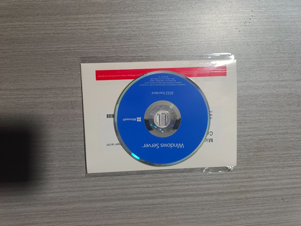 New Microsoft Windows Server 2022 Standard 16 Core License and DVD Disc ...