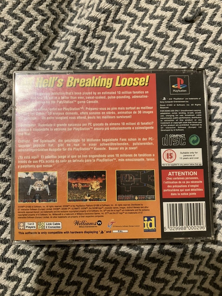 DOOM Playstation 1 PS1 | eBay UK