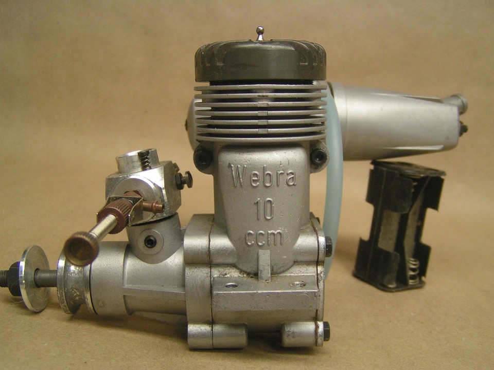 NICE Webra 10 (.61) BLACK HEAD engine, TEST STAND ONLY, Great ...