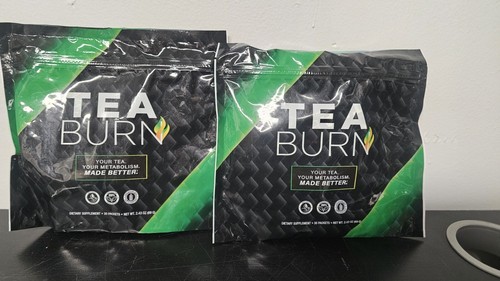 2 NEW Sealed Packs TEA BURN Metabolism Boost 60 Packets Exp 0q/2025 ...