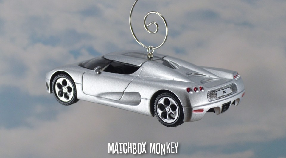 Silver Koenigsegg CC Christmas Ornament 1/43 Adorno RARE Fast & Furious ...