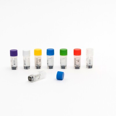 Cryogenic Vials-Multi Barcodes, External Thread, 0.5ml, 25 Sets/Bag ...
