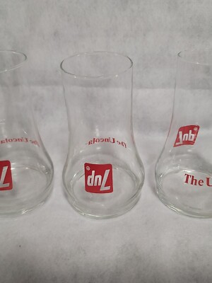 Vintage 7Up The Uncola Upside Down Glass Seven-Up Co Drinking Glasses ...