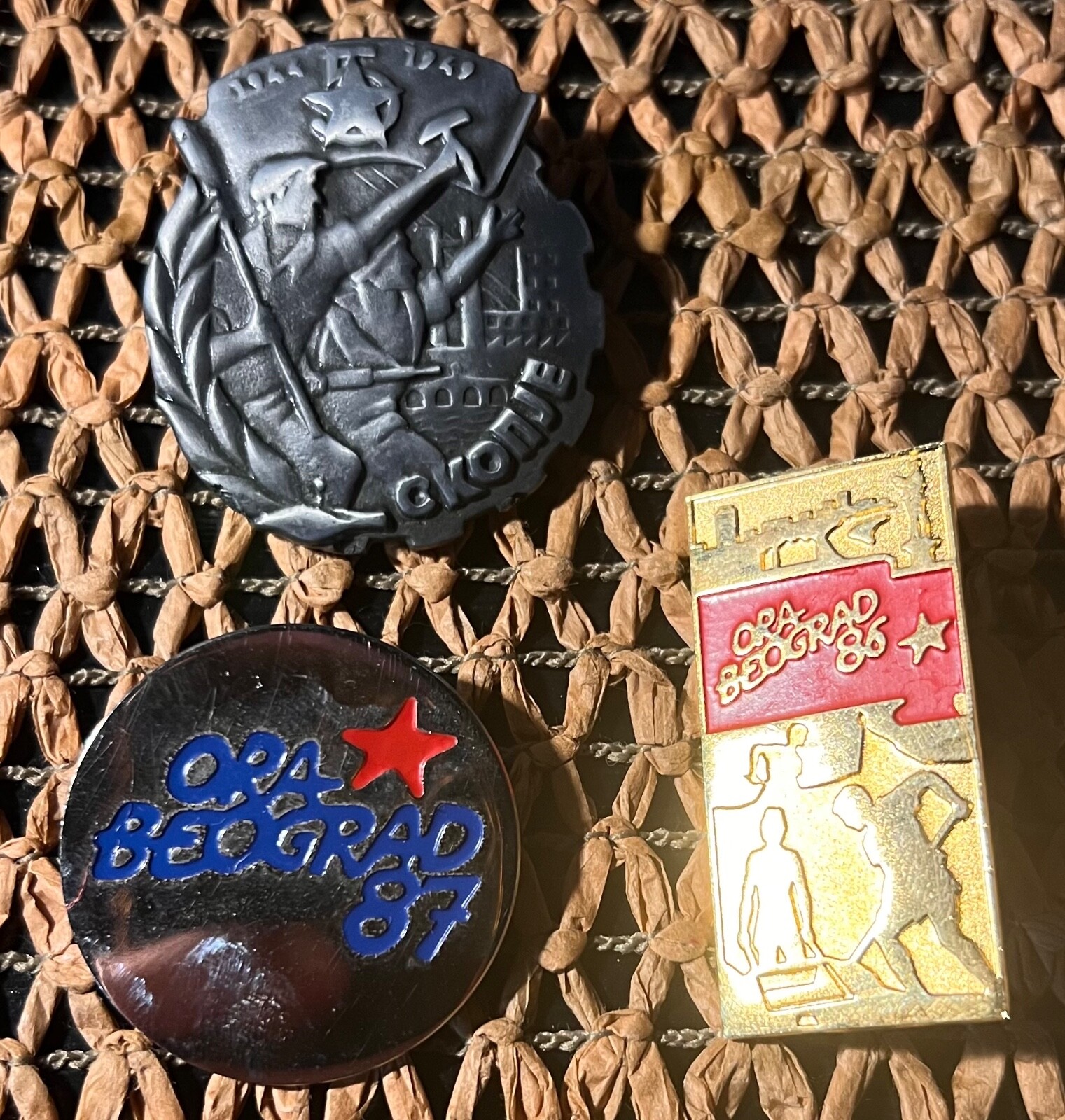 Yugoslav work actions labor 3 badges SFRY Yugoslavia | eBay