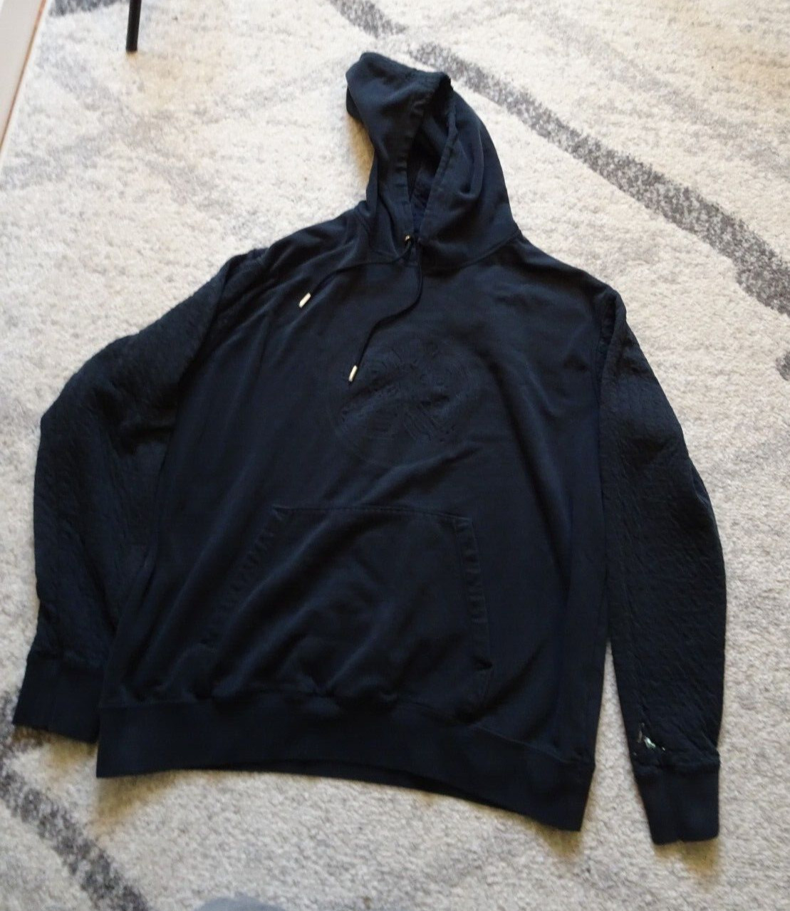 Nike Jordan Men’s Logo Jacket XXL Black 23 Distressed… - Gem