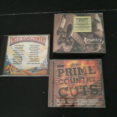 Lot of 3 Country Hits CD's, Prime Country Cuts, This is Your Country GH ...