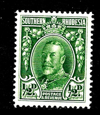 HICK GIRL-OLD MINT SOUTHERN RHODESIA SC#16 KING GEORGE V A670 | eBay