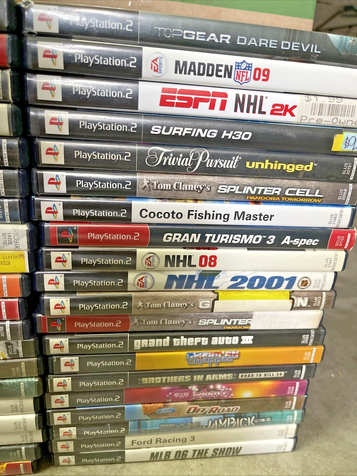 Lot of 60 Playstation 2 PS2 Games in Cases Bulk Wholesale Lot | eBay