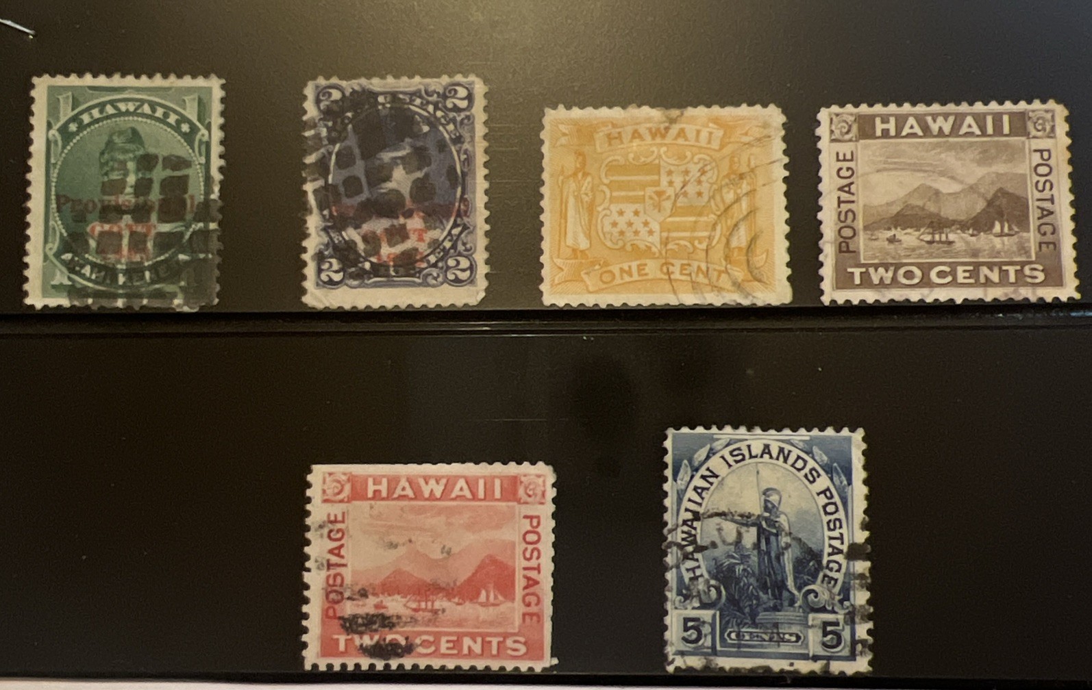 Lot of 6 different Hawaii Stamps from 19th and Early 20th Century | eBay