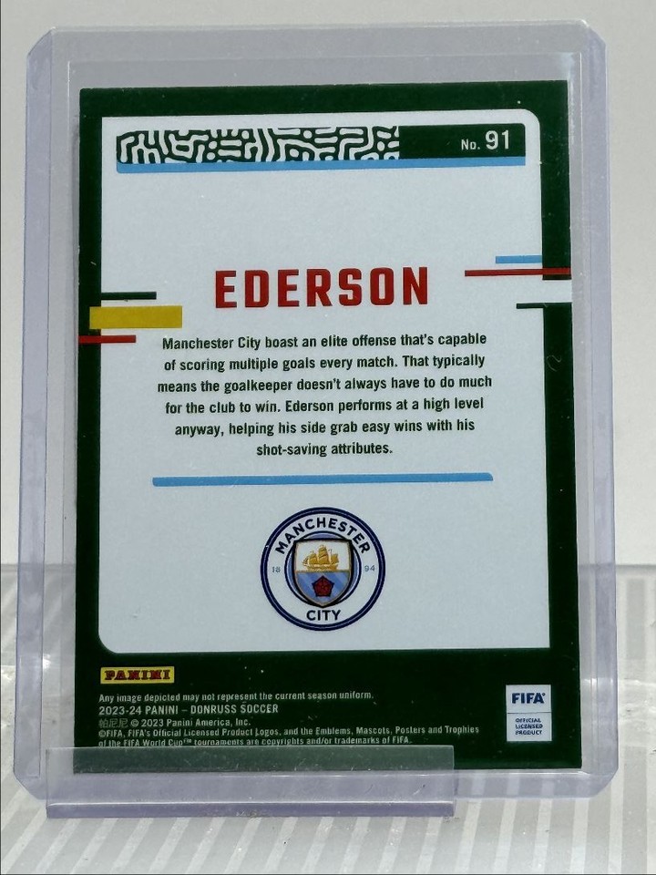 EDERSON 2023 DONRUSS SOCCER FIFA RED MANCHESTER CITY /99 Q1378 | eBay