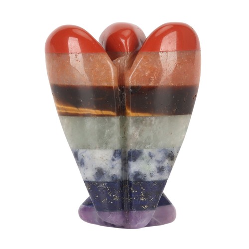 Crystal Angel Figurines Good Luck Hand Polished Jadestone Guardian ...