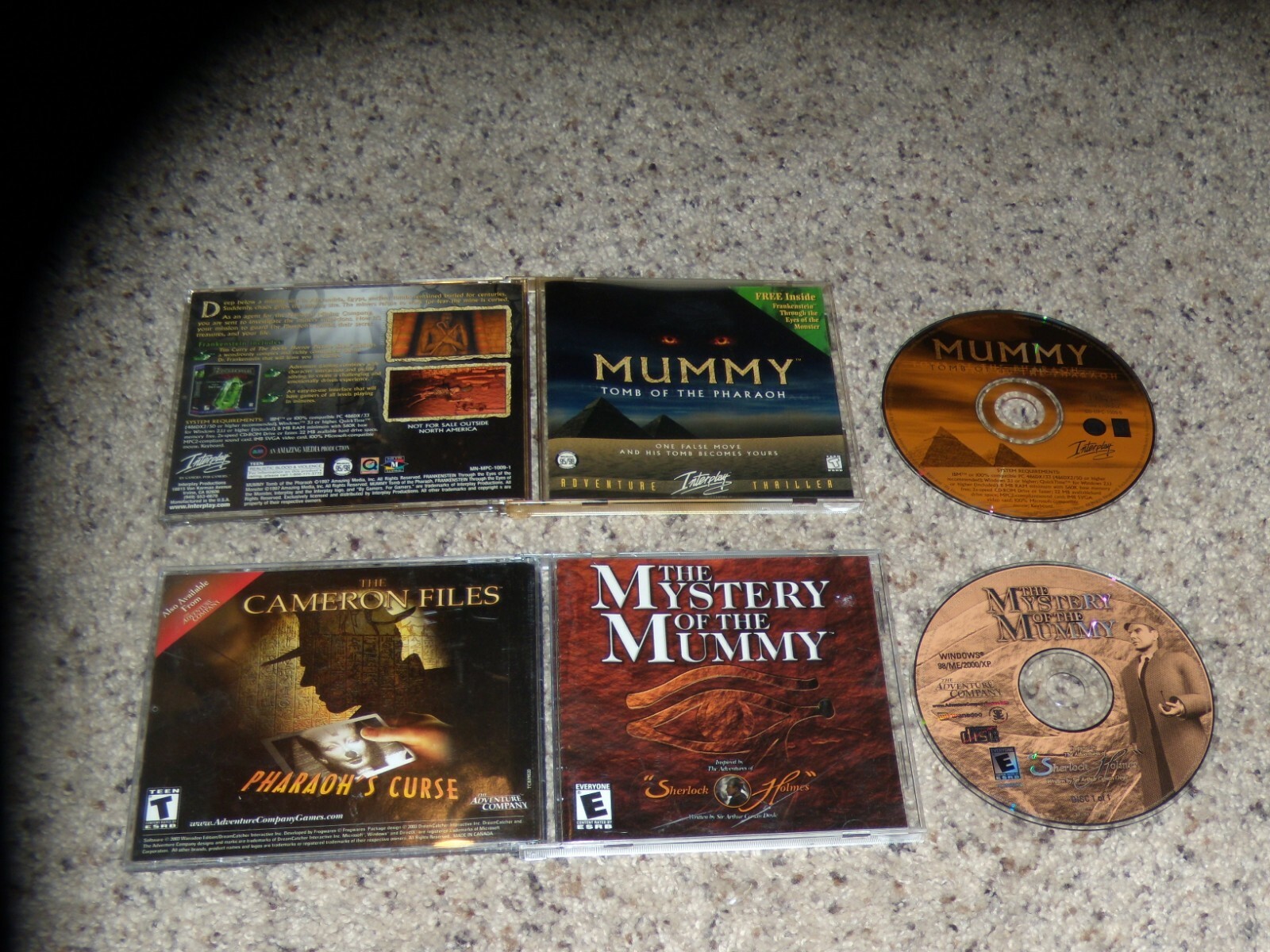 The Mystery of the Mummy & Mummy Tomb of the Pharaoh - PC Games | eBay