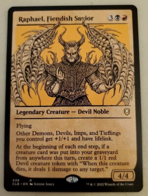 1x Raphael, Fiendish Savior Showcase CLB Battle for Baldur's Gate MTG ...