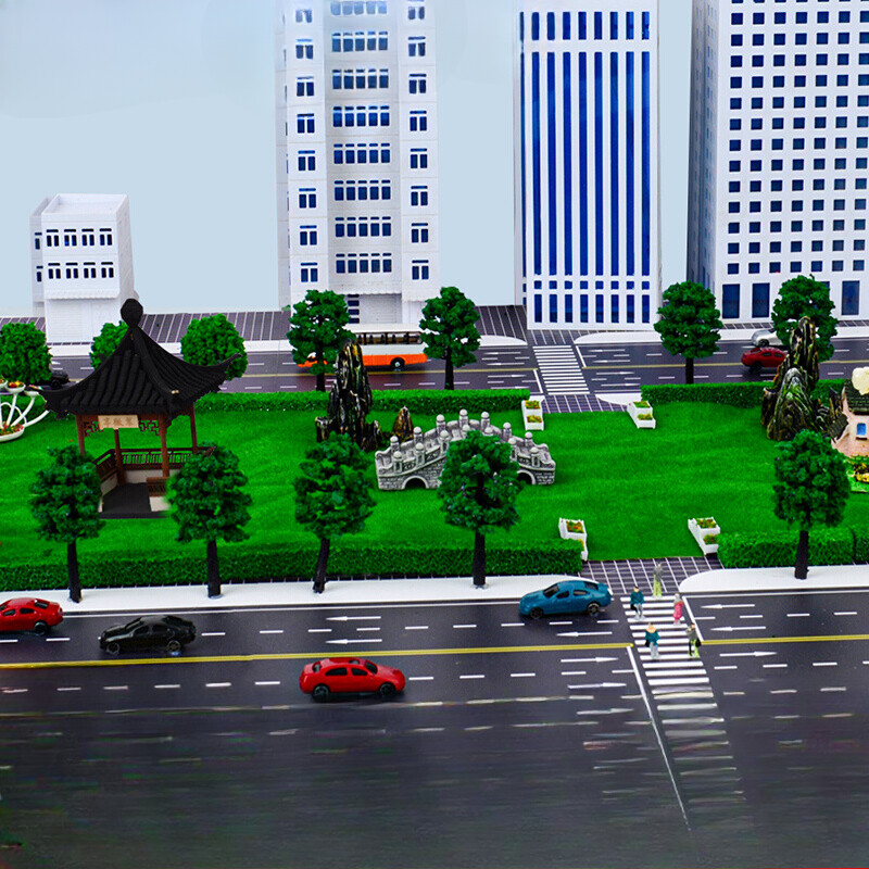 Diorama 1/150/75 Building Model City Road Building DIY Scene Display ...