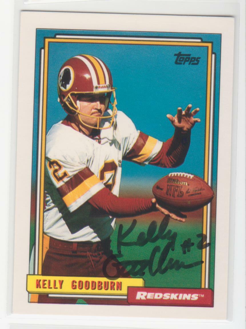 KELLY GOODBURN WASHINGTON REDSKINS 1992 TOPPS #151 EMPORIA ST ...