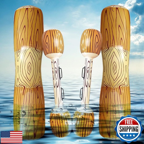 H-Style 4Pcs Inflatable Pool Battle Log Rafts Games for Adults, Outdoor ...