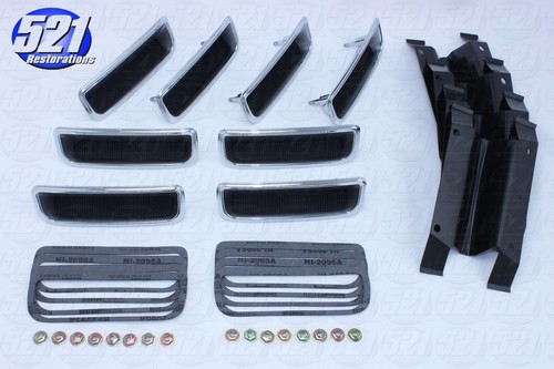 Fender Louver Gill Insert Set Fits 1971 71 Plymouth Barracuda Cuda ...