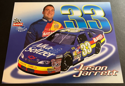 1999 Jason Jarrett #33 Bayer Alka-Seltzer Chevy - NASCAR Hero Card ...