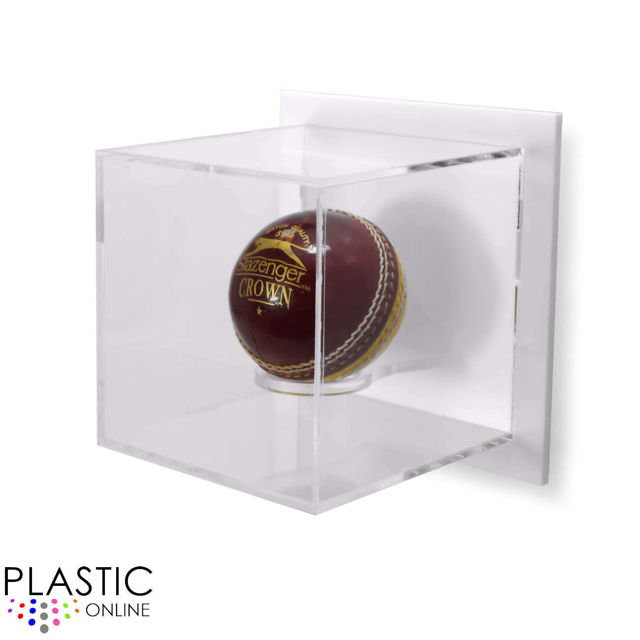 Wall Mounted Cricket Ball Display Case Signed Autographed Cricket Ball ...