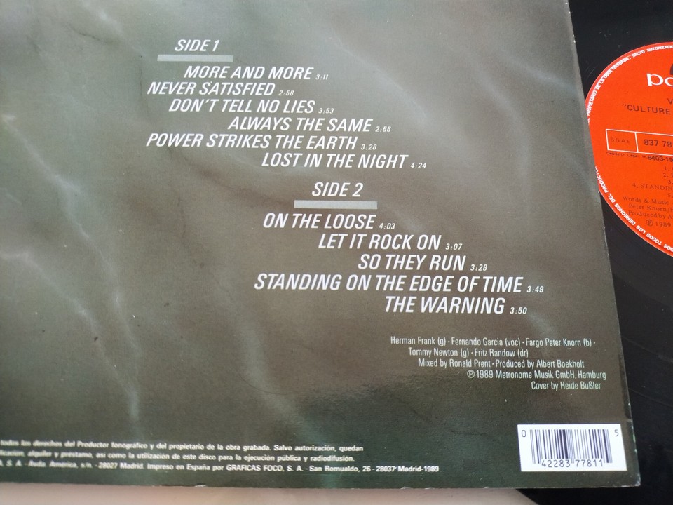 Victory Culture Killed The Native 1989 First Press - Vinyl LP 12" VG/VG ...