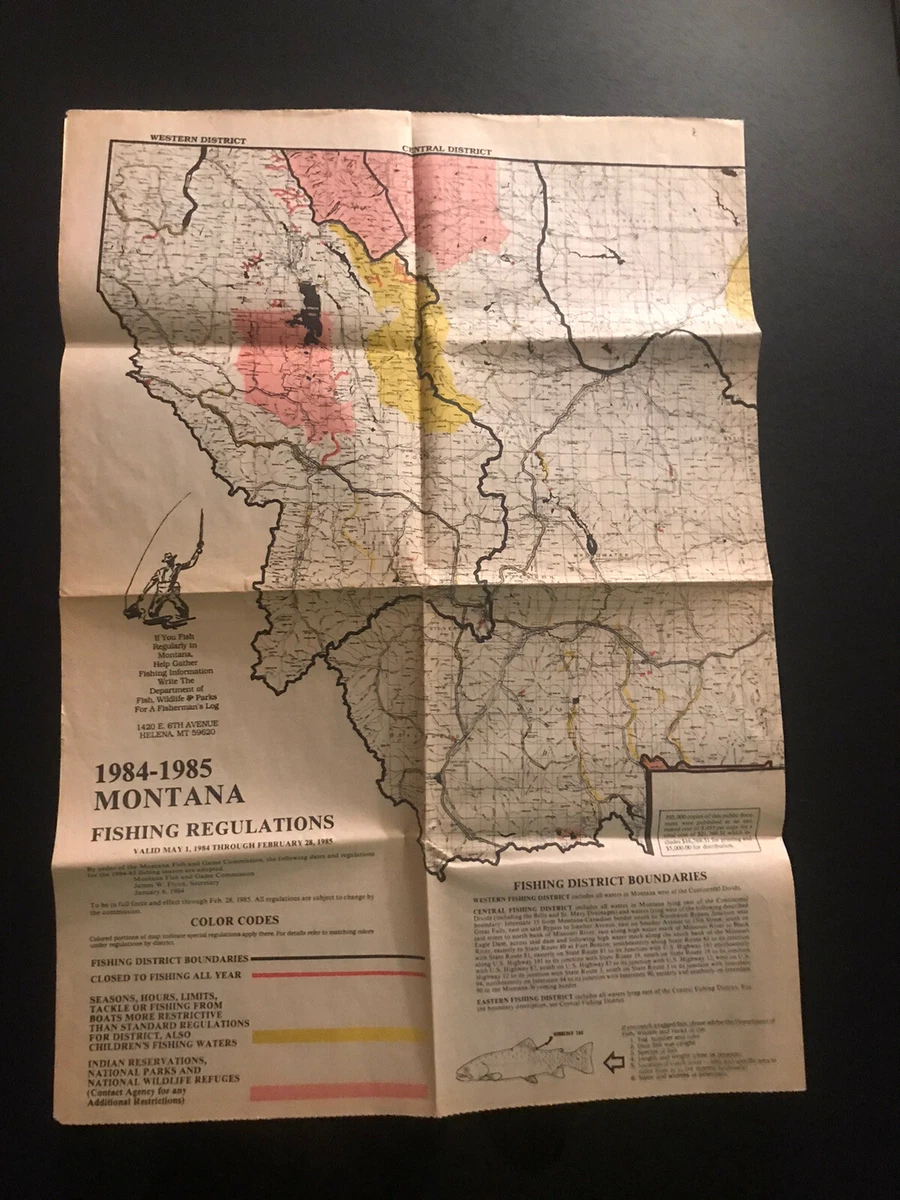 Montana Trout Fishing Map