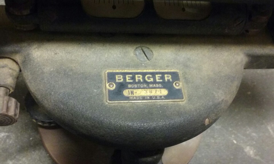 Vintage Berger Engineering Instruments Surveying Transit-Level , Boston ...
