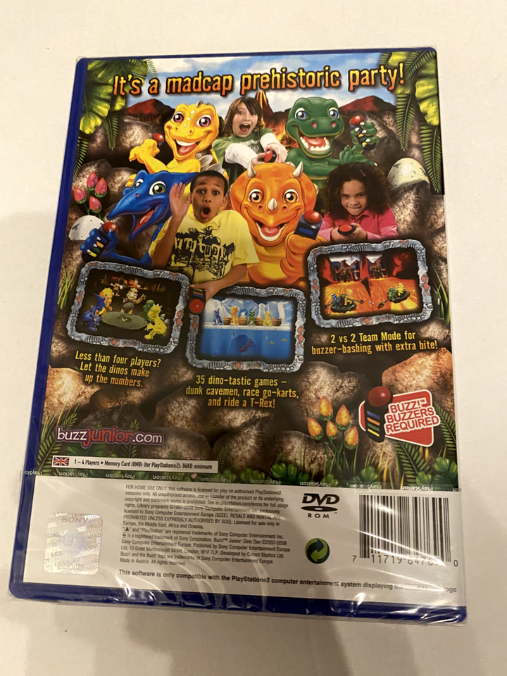 Buzz Junior: Dino Den (Sony PlayStation 2) - FACTORY SEALED ...