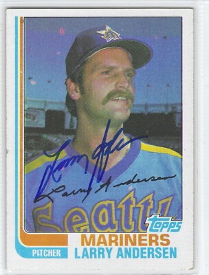 Larry Andersen Auto - Signed Autograph 1982 Topps #52 - MLB Seattle ...