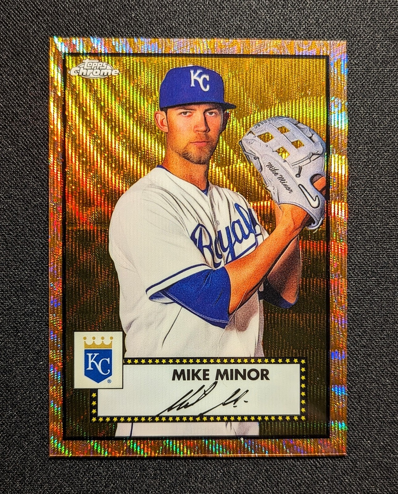 Mike Minor 2021 Topps Chrome Platinum Anniversary #188 Rose Gold SP /50 ...