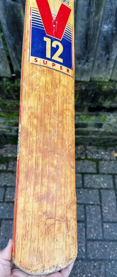 No2: Vintage Rare Slazenger V12 Super SH Cricket Bat - 2lbs 11oz 1990s ...