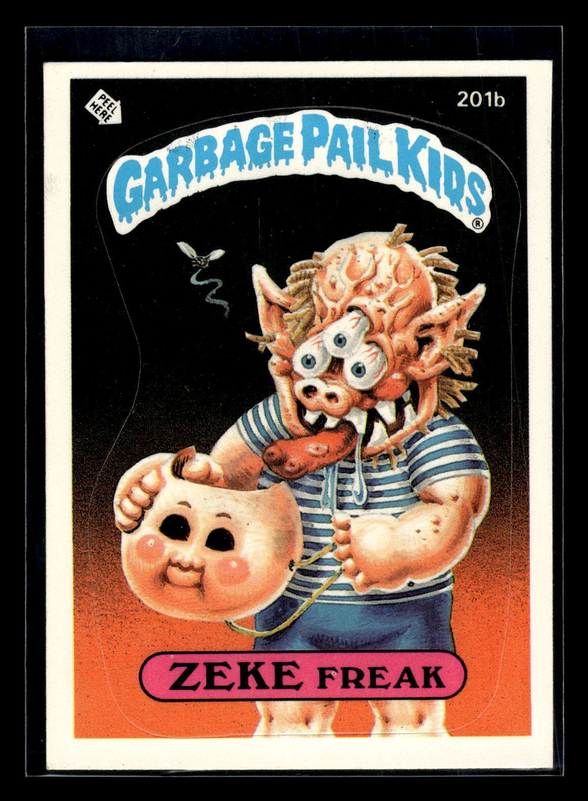 1986 Topps Garbage Pail Kids #201b Zeke Freak 5th Series 5 Sticker ...