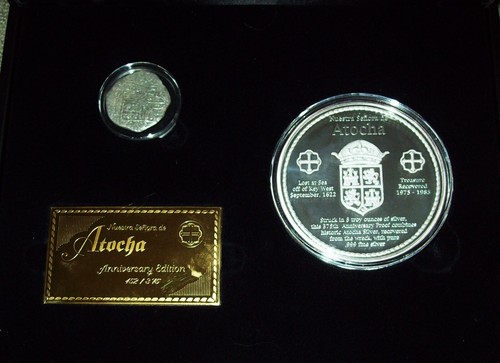 Atocha 8 Reale Silver Shipwreck Coin VERY RARE! 375th Anniversary Set ...