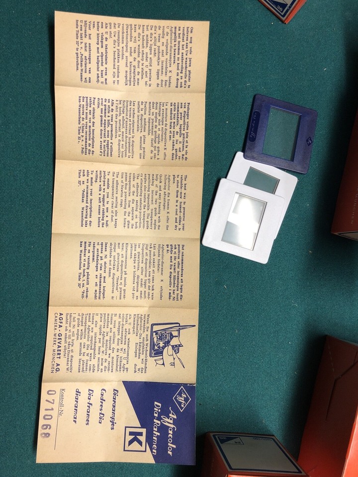 Vintage German Made Photo 20 slides with box AGFA-GEVAERT AG MUNCHEN ...