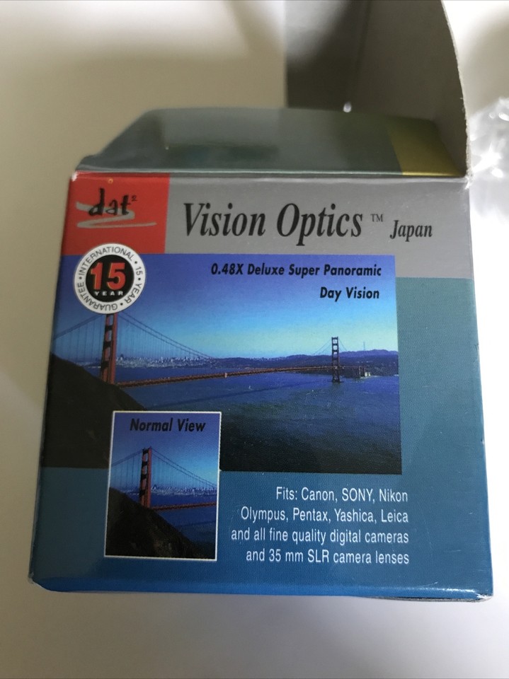 Digital Wide Angle Lens W/Macro Vision Optics Titanium 0.48 Hi Def ...