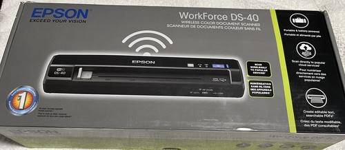 New Epson WorkForce DS-40 Wireless Portable Color Document Scanner | eBay