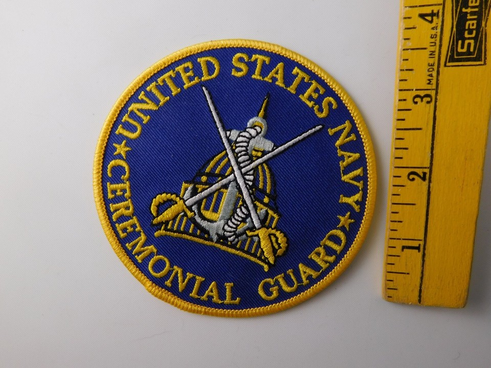 UNITED STATES NAVY CEREMONIAL HONOR GUARD PATCH MILITARY COLLECTOR LRG ...