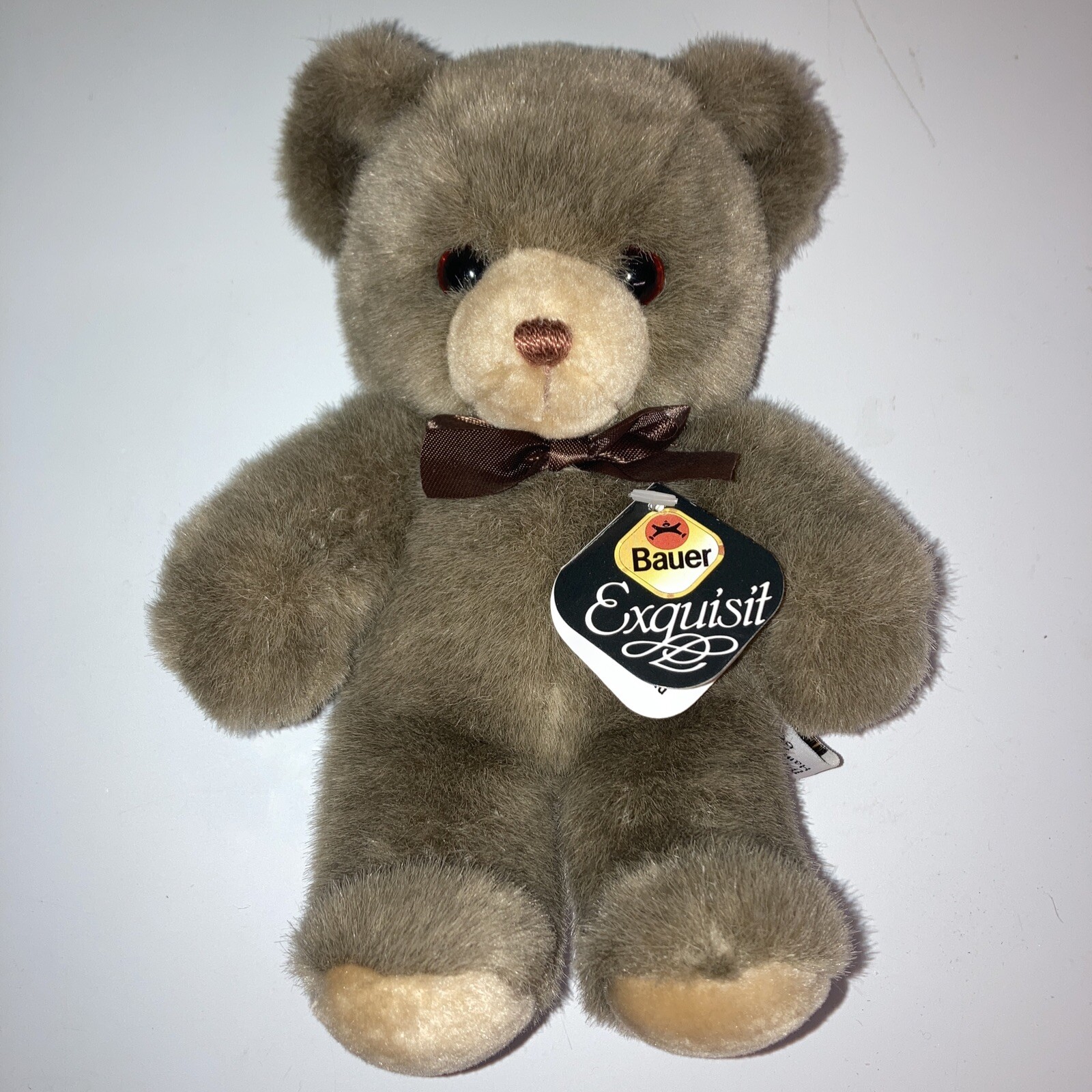 VTG SM SOFT BROWN TEDDY BEAR BAUER NURNBERG HANS BUNTE PLUSH VHTF 80s ...