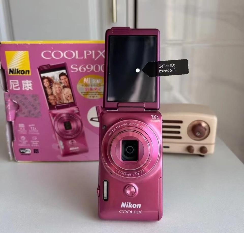 Nikon COOLPIX S6900 16.0MP 12x Optical Zoom Flip Long Screen Digital ...