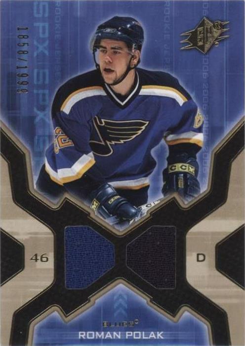 2006-07 SPx - Rookie Jersey Roman Polak #163 /1999 (MEM, RC) for sale ...